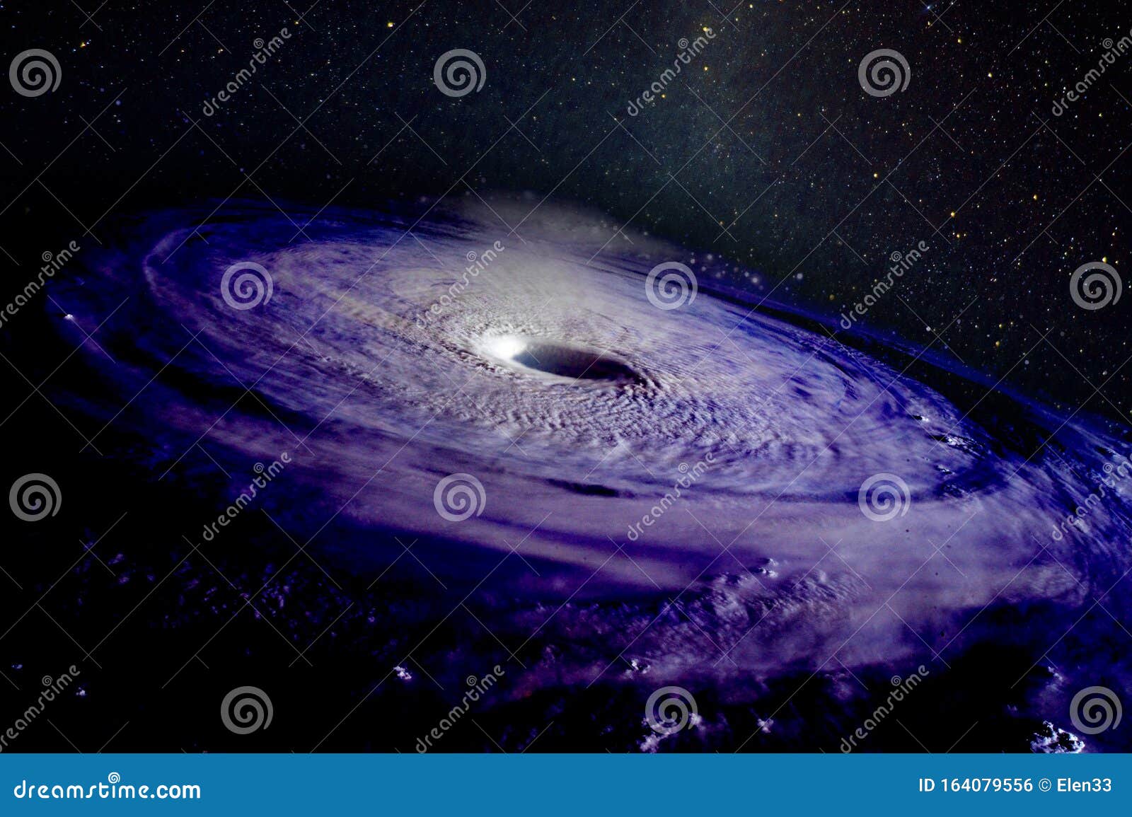 Giant Hurricane from Space, Concept. Stock Photo - Image of night ...