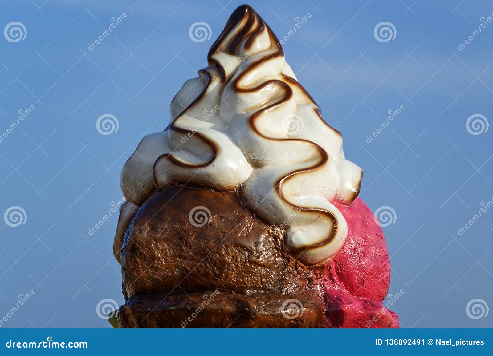 The giant ice cream stock image. Image of colors, funny - 138092491