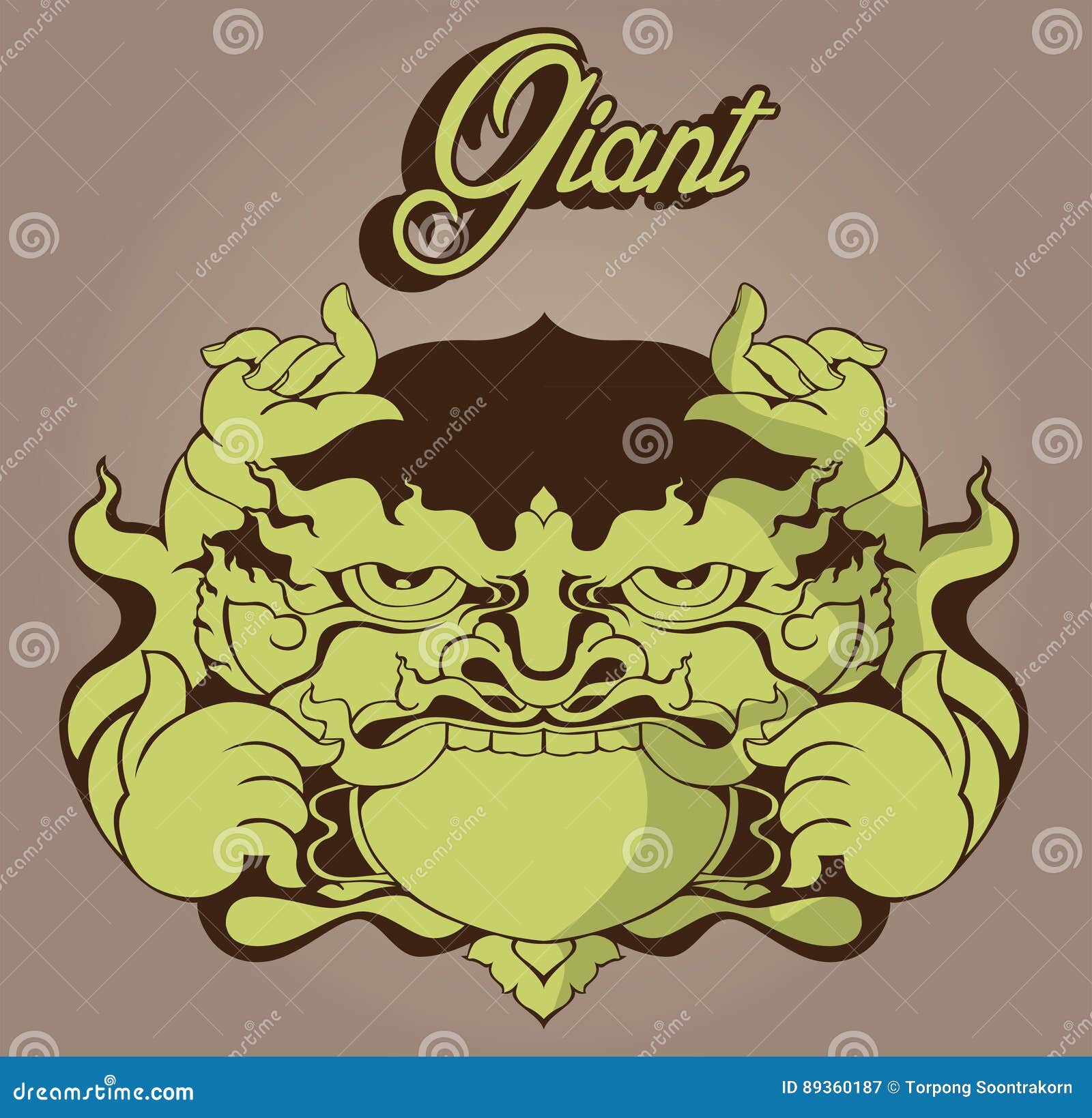 Indian Giant Chicken Logo Design Cartoon Vector | CartoonDealer.com ...