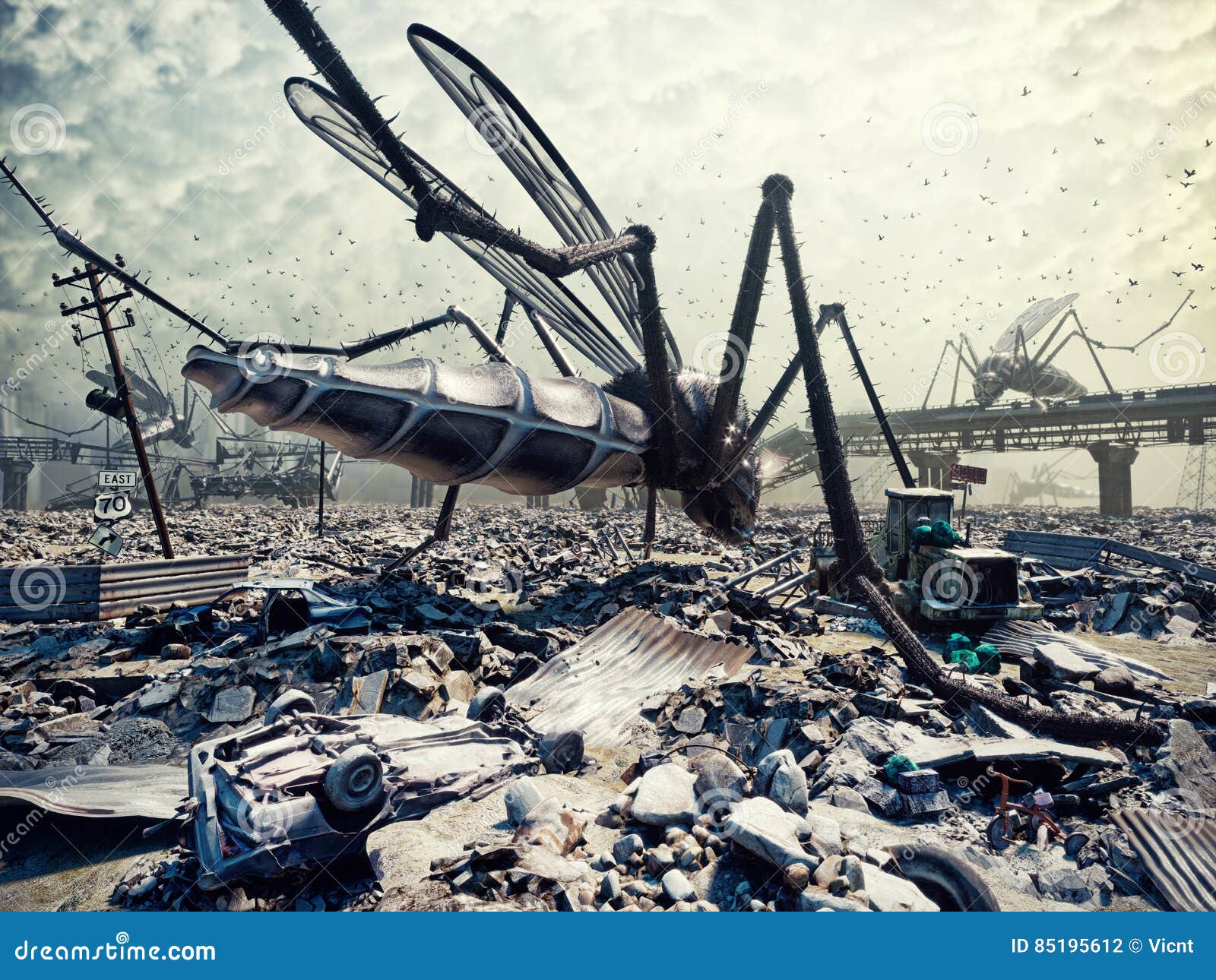 Apocalyptic Giant Insects Royalty-Free Stock Photography ...