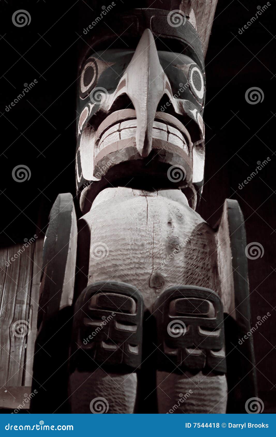 Giant Inuit Totem stock photo. Image of clan, ancient - 7544418