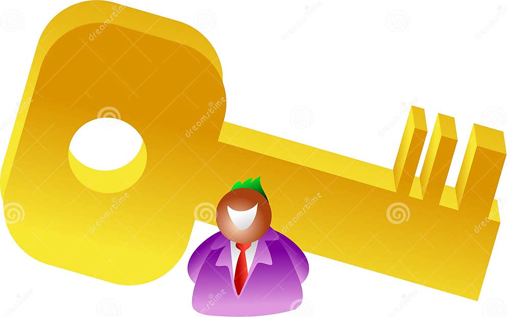 Giant key stock illustration. Illustration of life, security - 526172