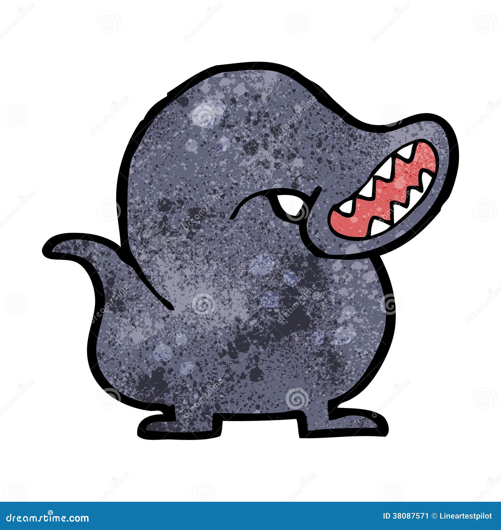 Giant Leech Monster Cartoon Stock Vector - Illustration of character ...