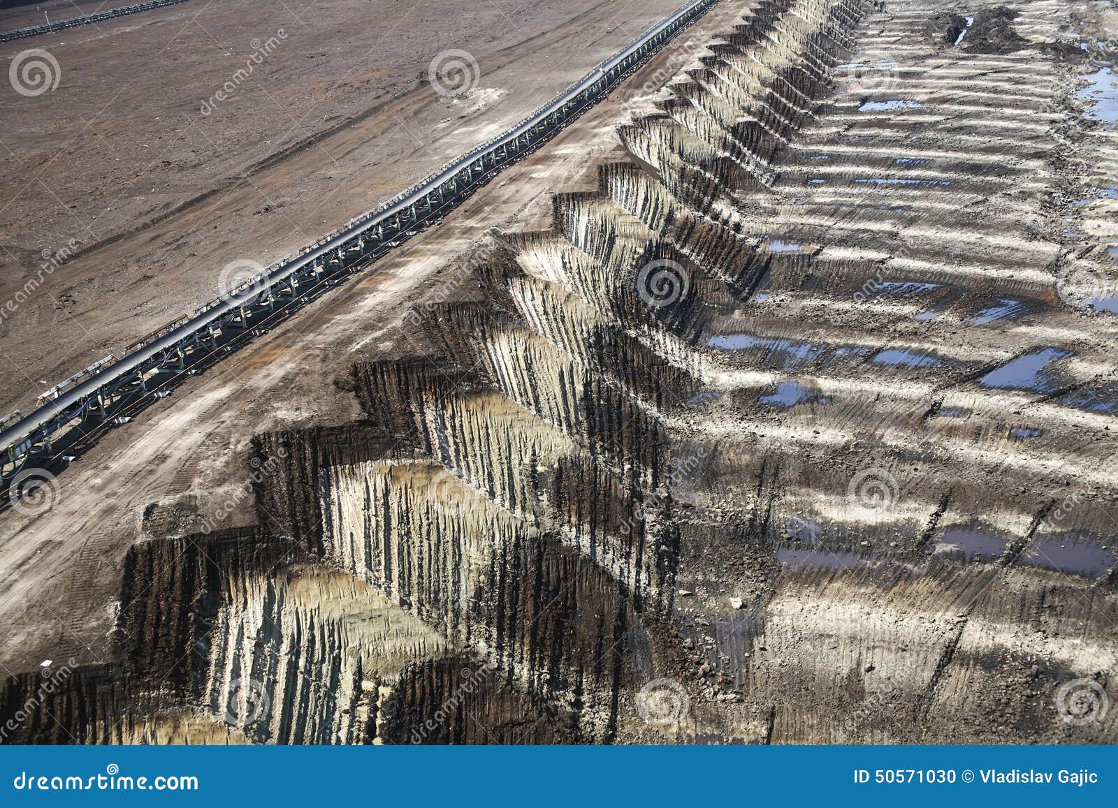 Giant Line Track in a Coal Mine Stock Photo - Image of digger, extract ...