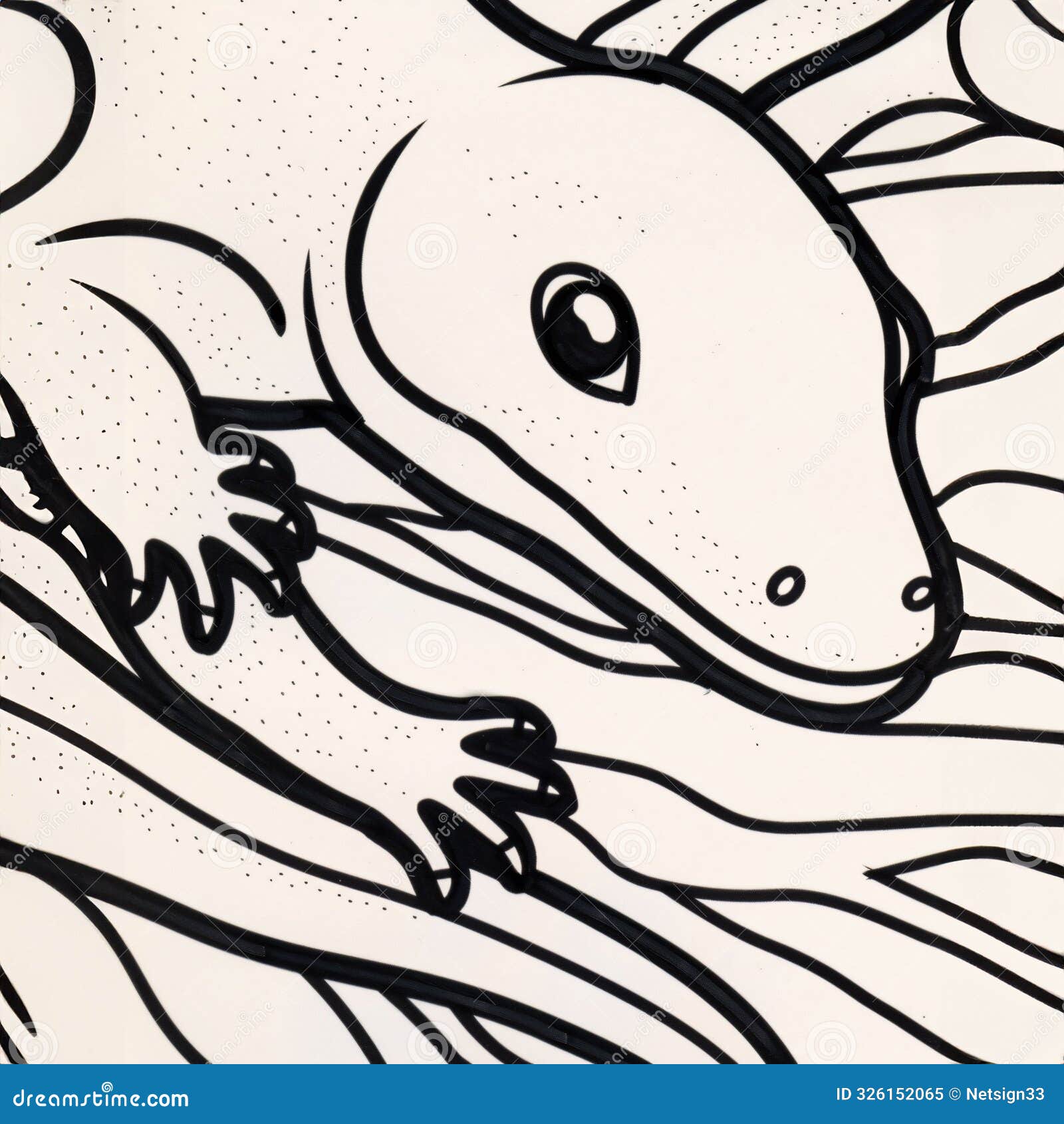 Giant Lizard - A Drawing Of A Lizard Royalty-Free Stock Photo ...