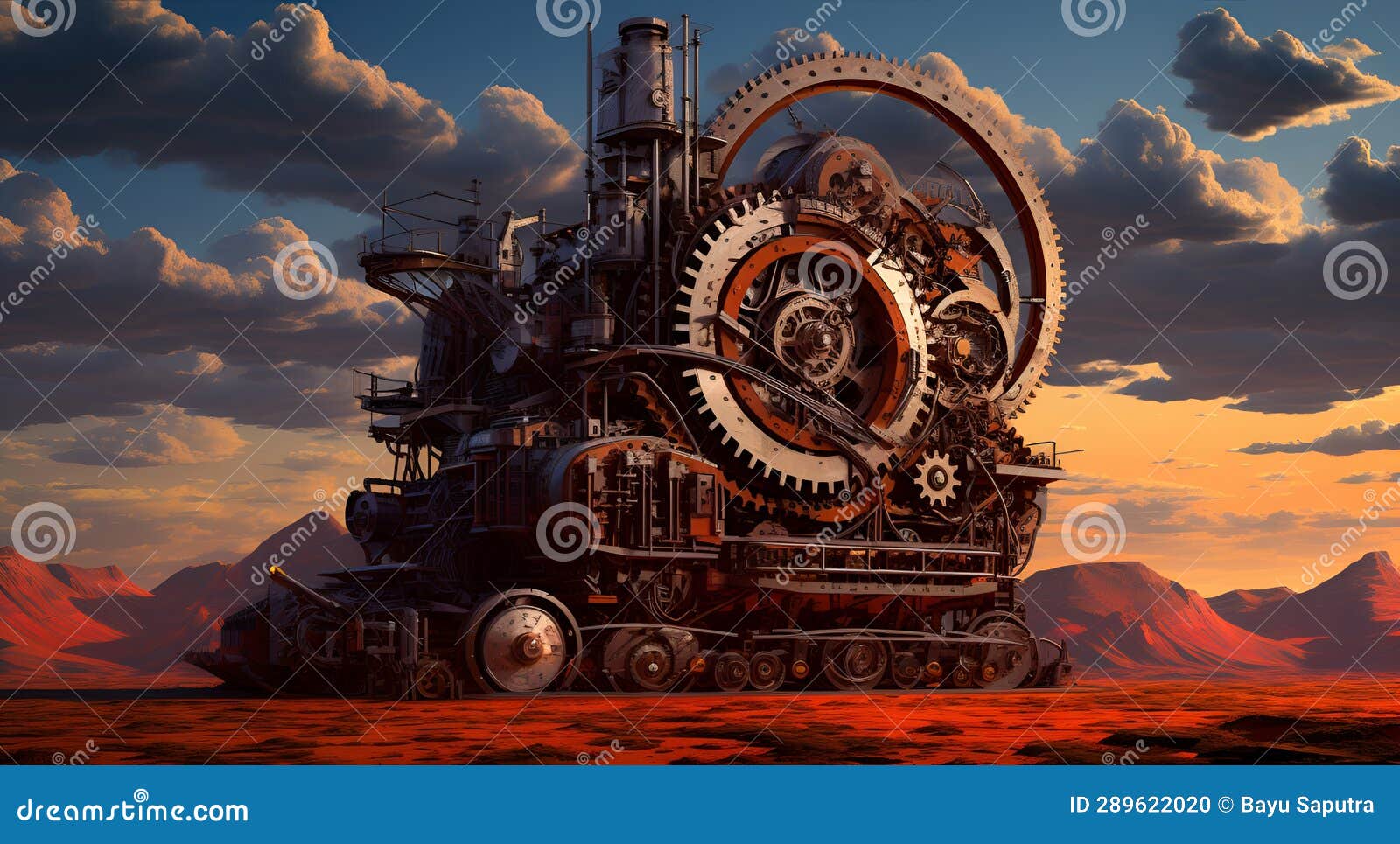 Giant Machine Monster Vehicle, Ai Generative Stock Illustration ...