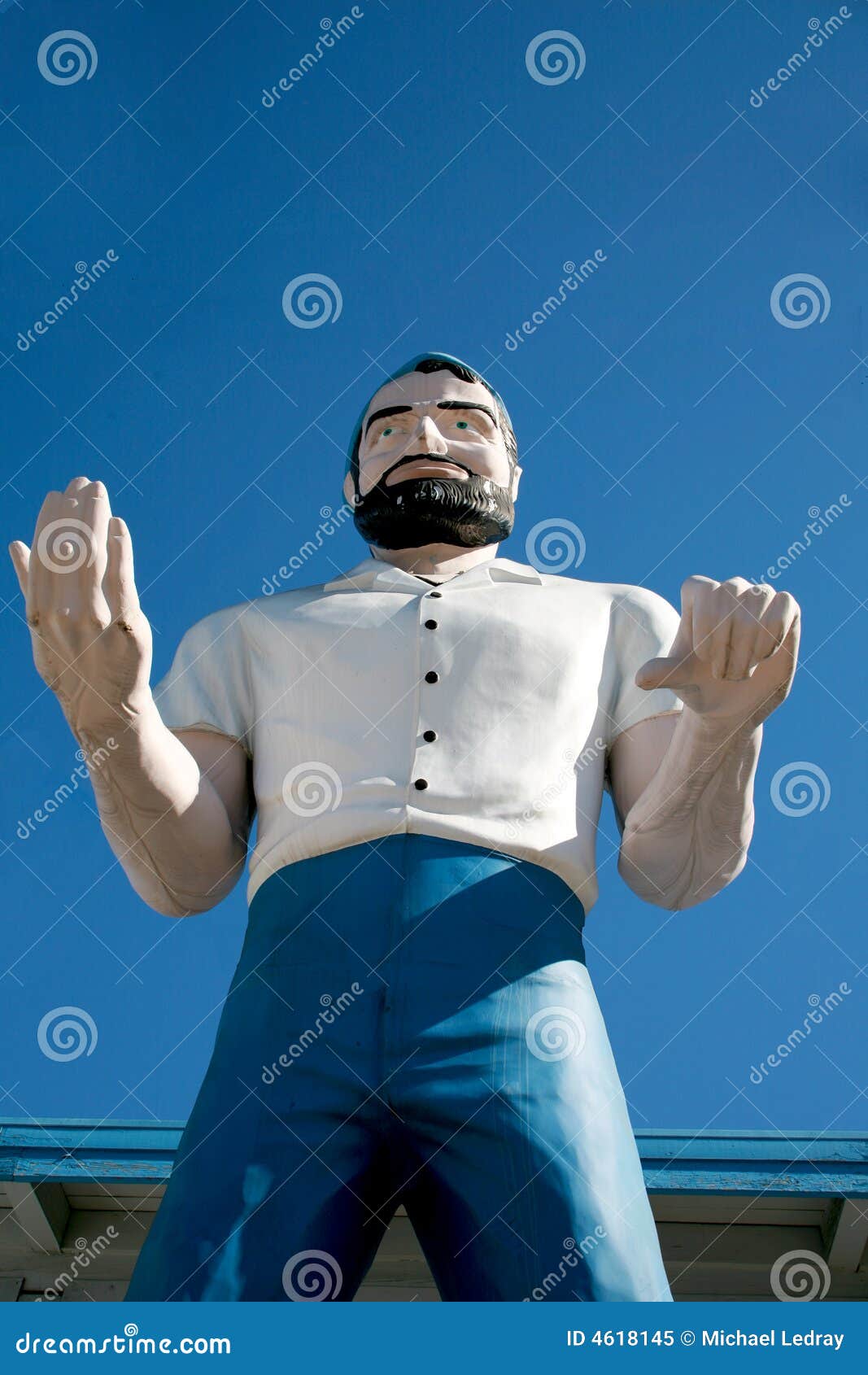 Giant man stature stock image. Image of outside, giant - 4618145