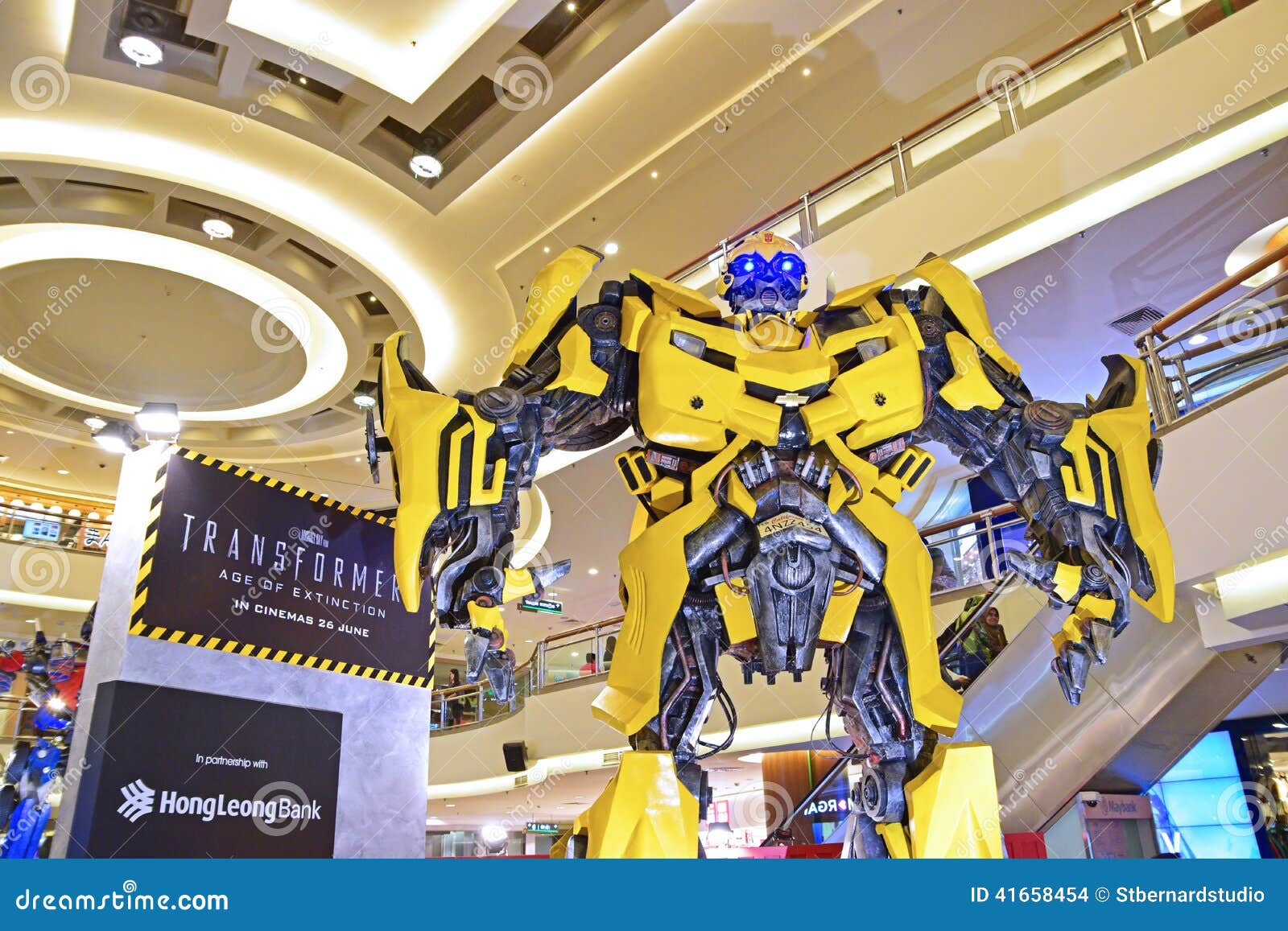 Giant Model of Bumblebee from Transformers Editorial Stock Image ...