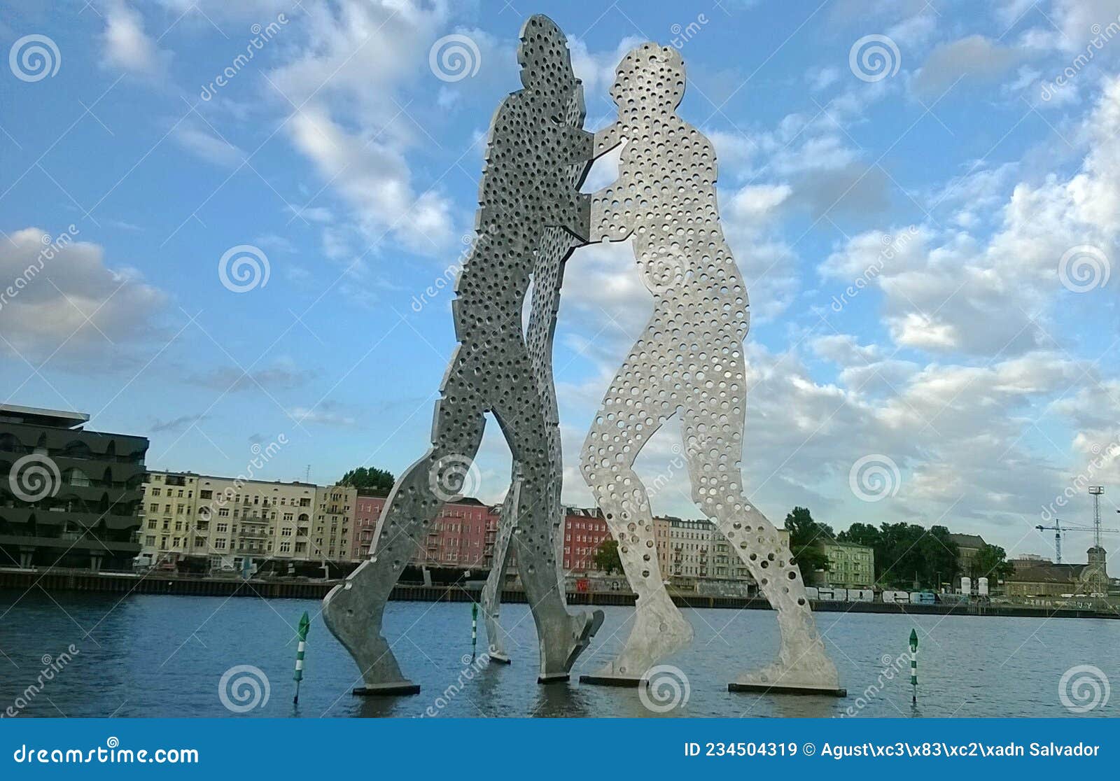 Giant Molecule Man Sculpture in Berlin Editorial Stock Image - Image of ...