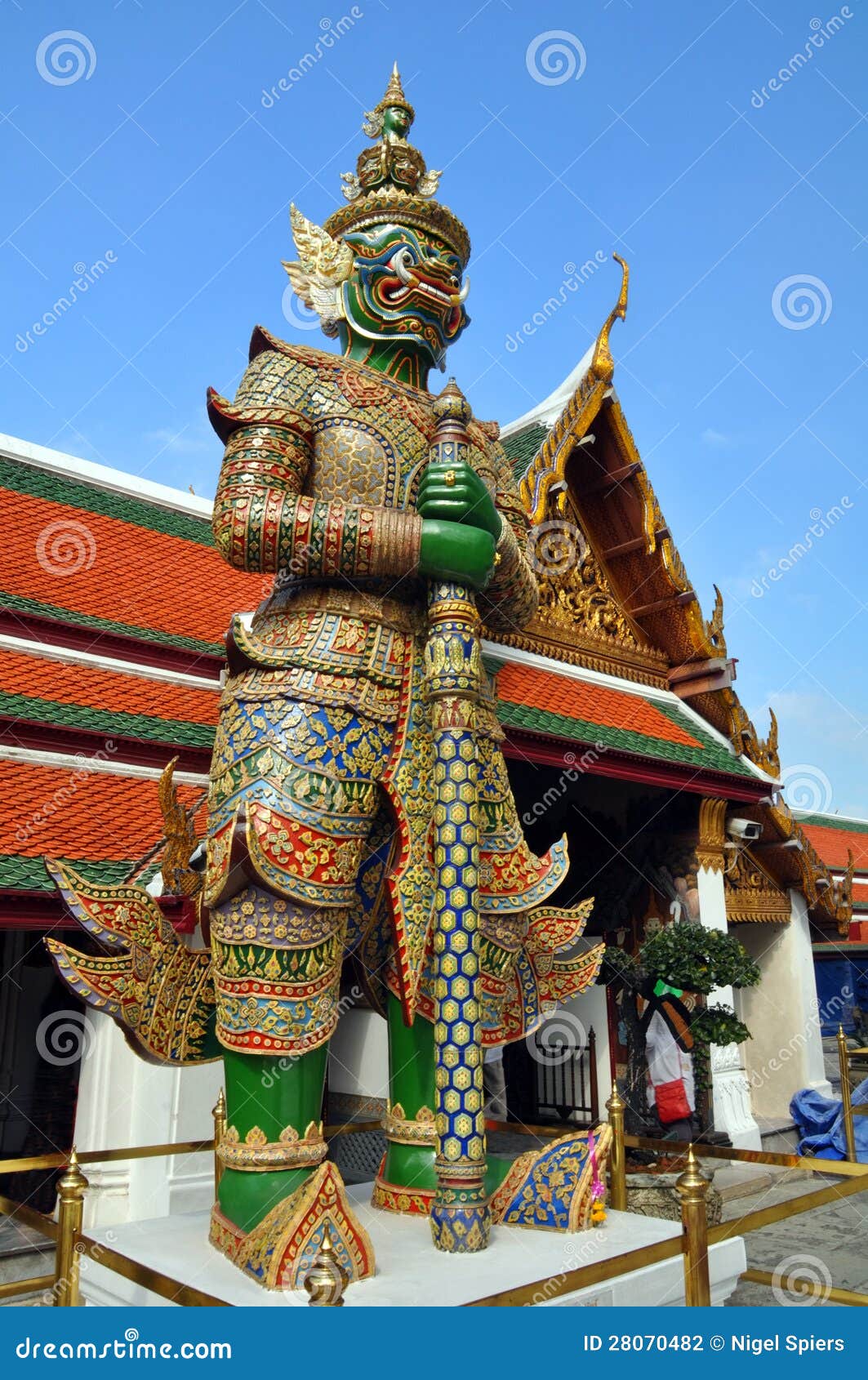 Giant Mosaic Guards At The Grand Palace Royalty-Free Stock Image ...