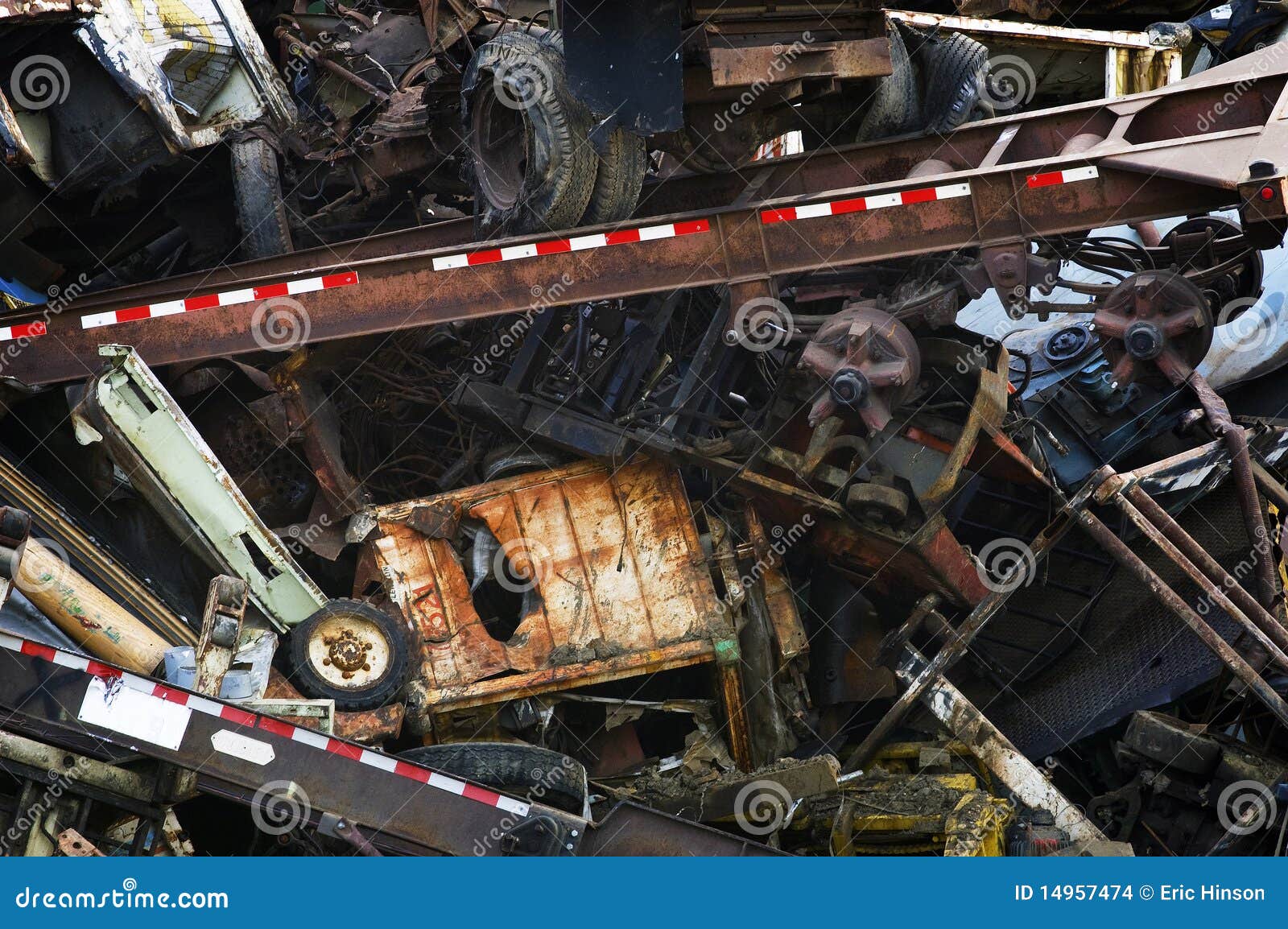 Giant Mountain of Scrap Heavy Metal Stock Photo - Image of metal, color ...