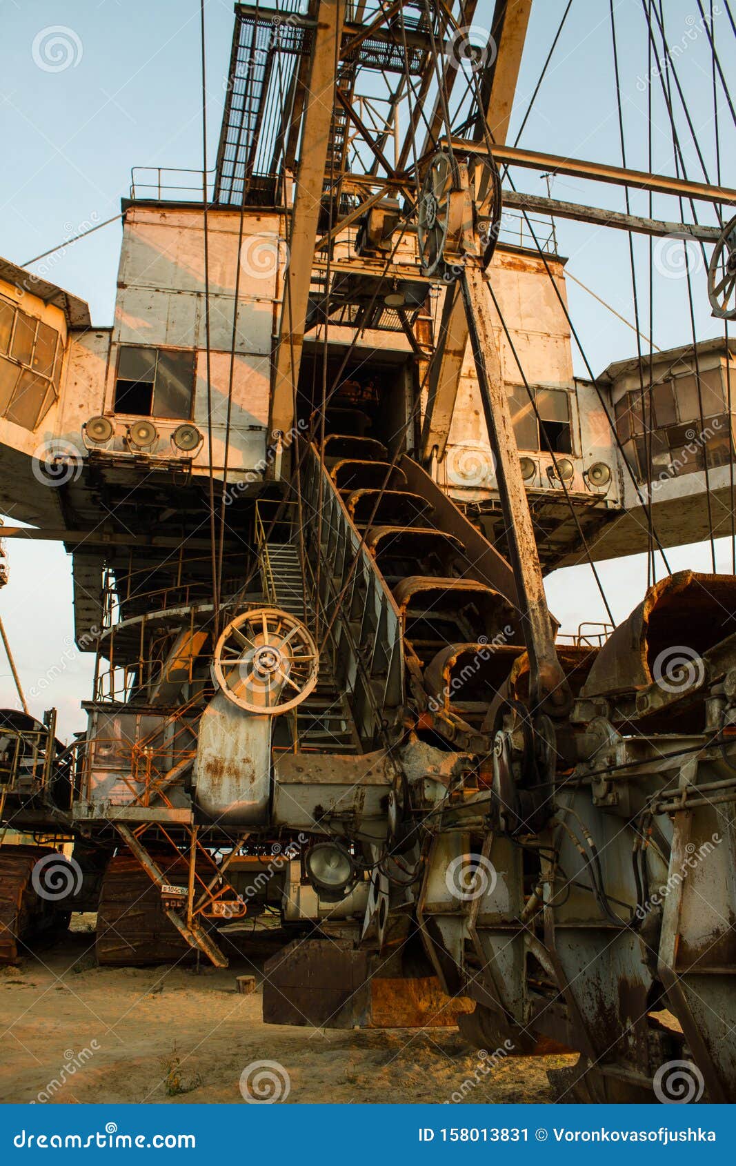 A Giant Multi-bucket Excavator at a Limestone Quarry Stock Image ...