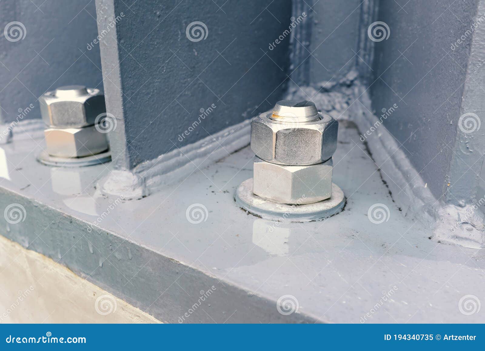 Giant Nut And Bolt On Base Plate Stock Photography | CartoonDealer.com ...