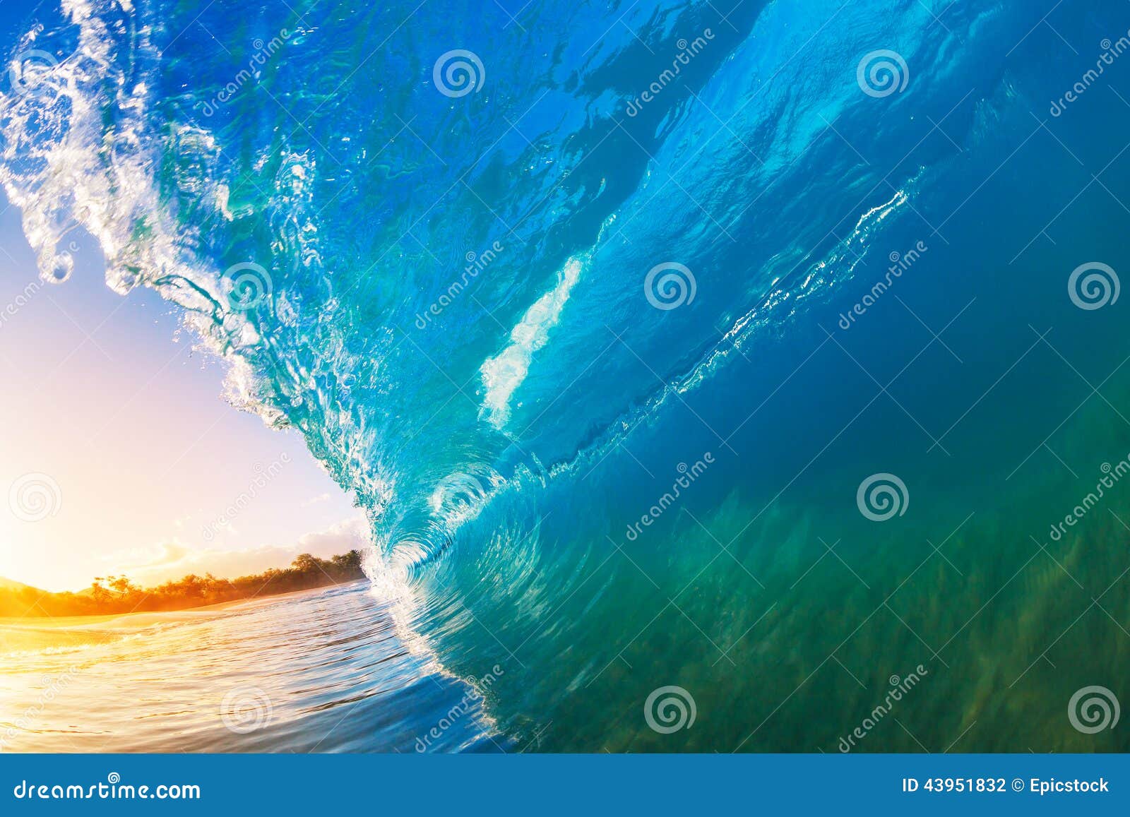 A Giant ocean wave tube stock photo. Image of scenic - 43951832