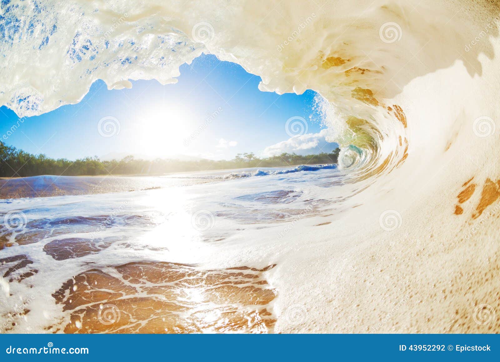 A Giant ocean wave tube stock photo. Image of landscape - 43952292