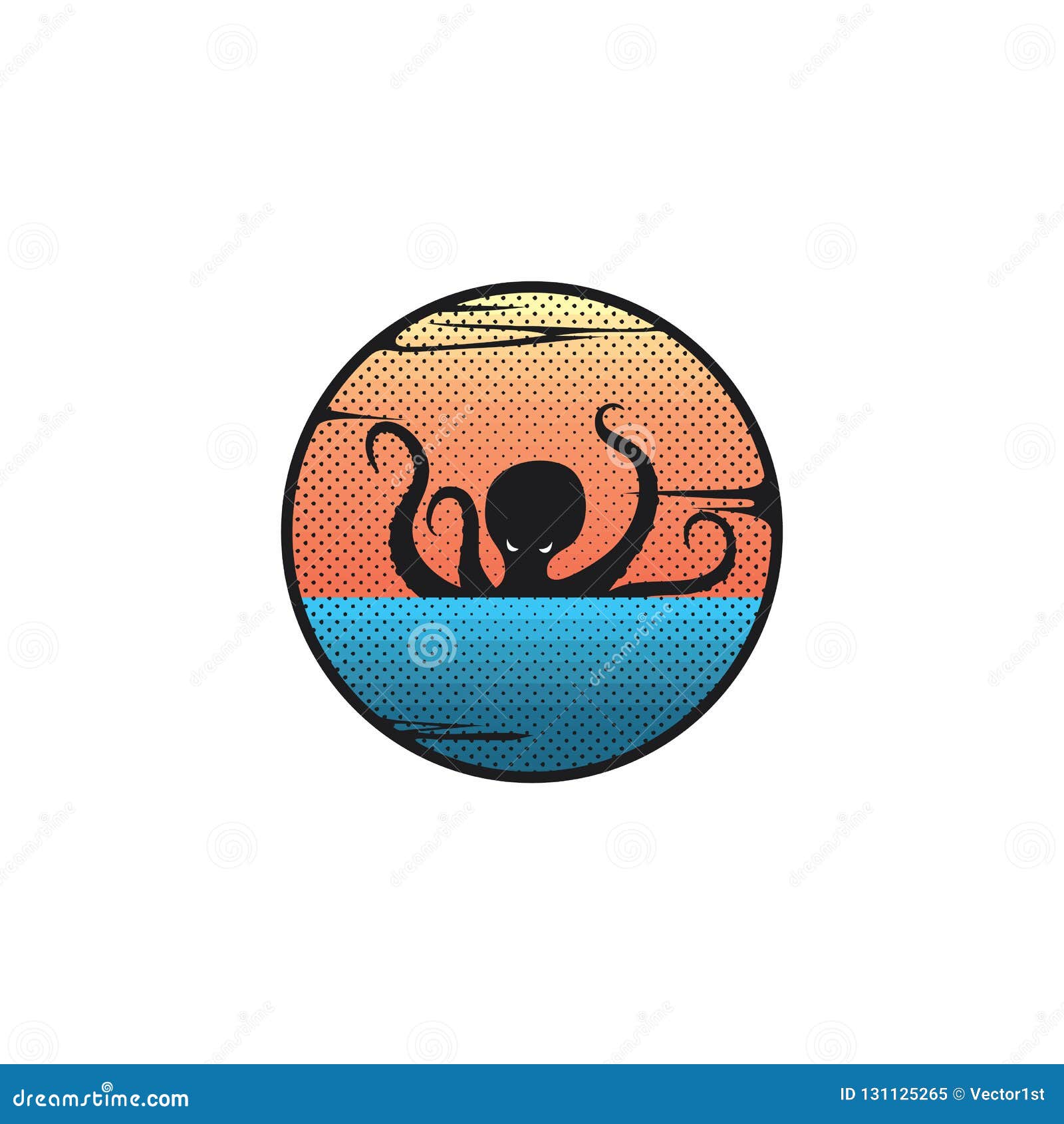 Octopus (Kraken) Cartoon Vector | CartoonDealer.com #27836053