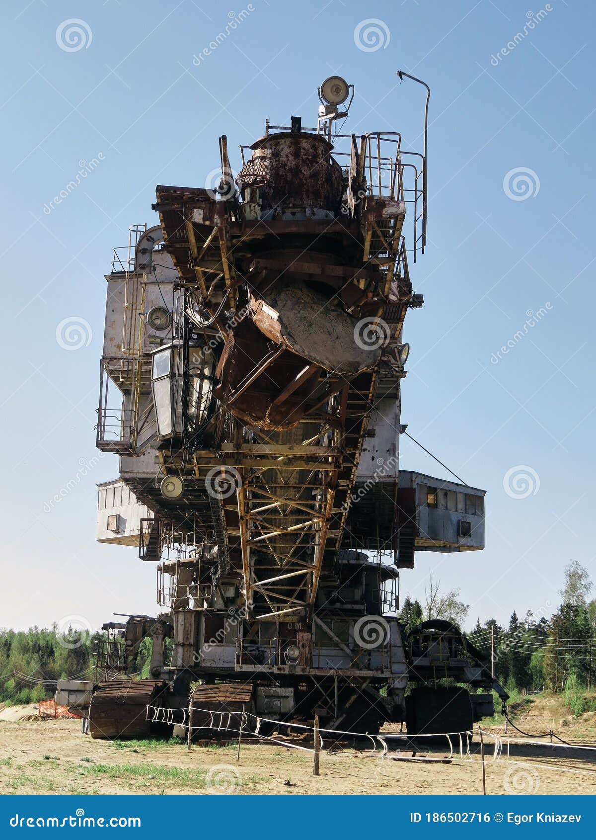 Huge mining excavator stock photo. Image of construction - 186502716