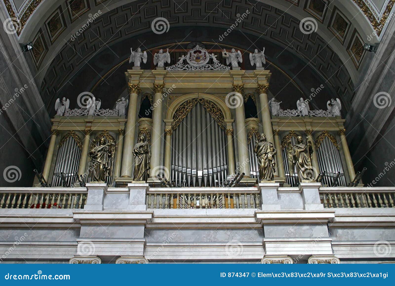 Giant organ stock image. Image of tone, religion, temple - 874347