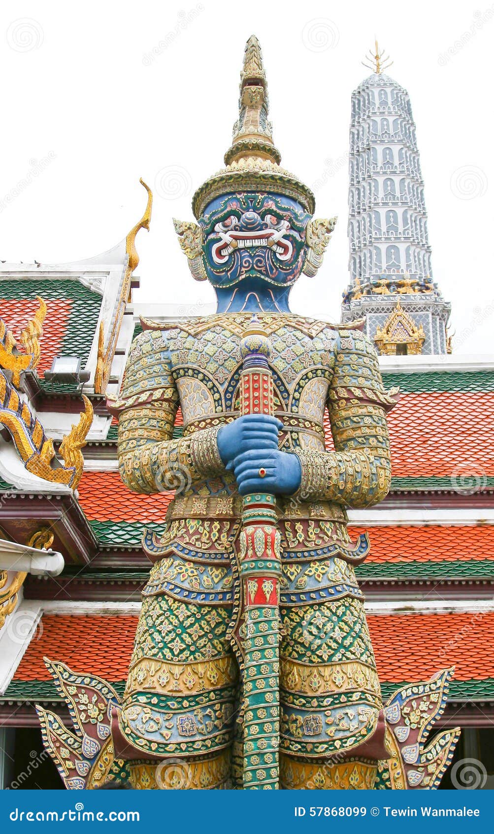 Giant Outdoor Temple stock image. Image of traditional - 57868099