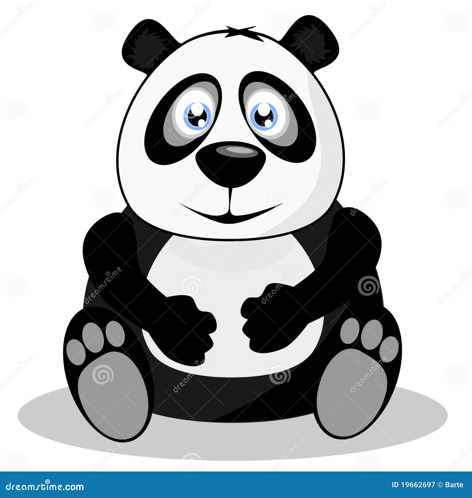 Giant panda stock illustration. Illustration of cartoon - 19662697