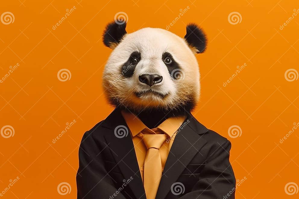 Giant Panda Bear Panda Eating Bamboo Giant Panda Eating Bamboo Stock Illustration Illustration