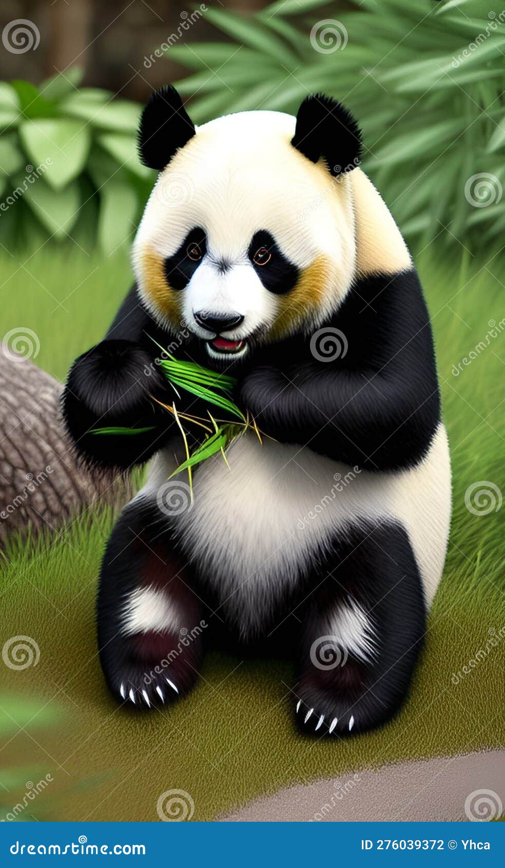 Giant Panda Illustration Artificial Intelligence Artwork Generated ...