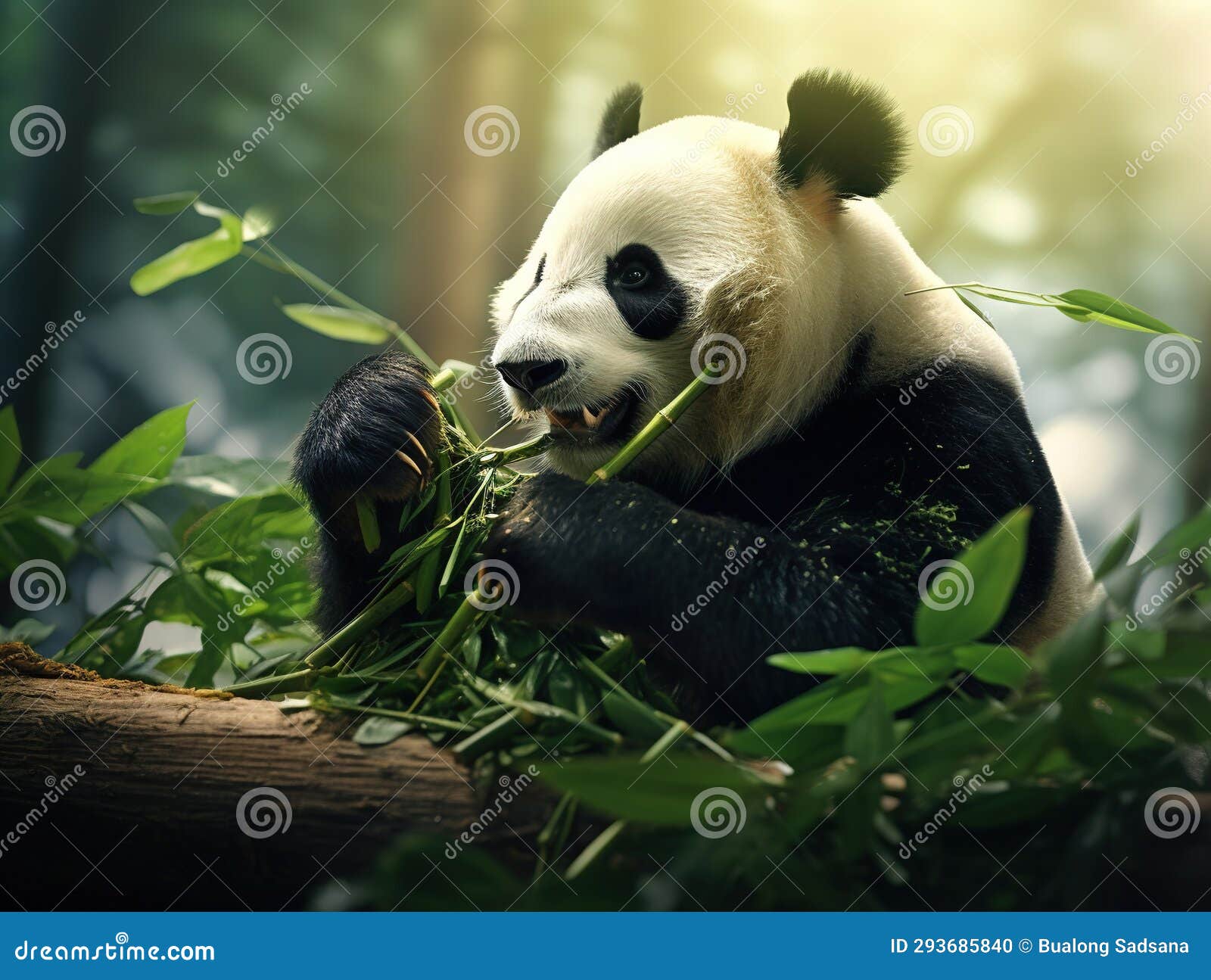 Ai Generated Illustration Wildlife Concept of Giant Panda Stock ...