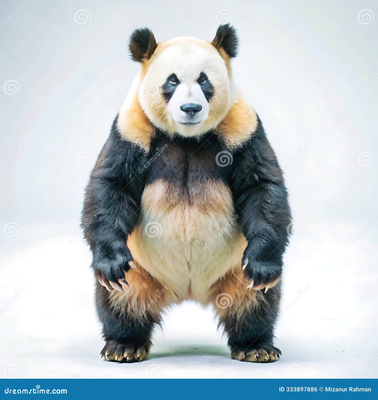 Giant Panda, Outline, Silhouette Background White Royalty-Free Stock ...