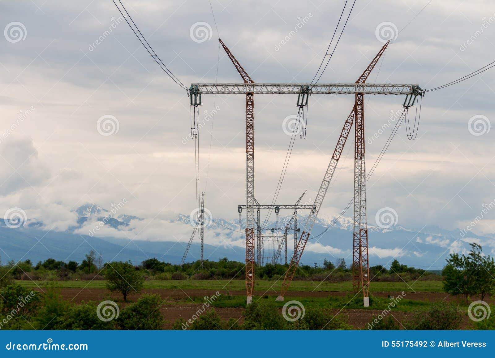 Giant pilons 3 stock photo. Image of supply, electrical - 55175492