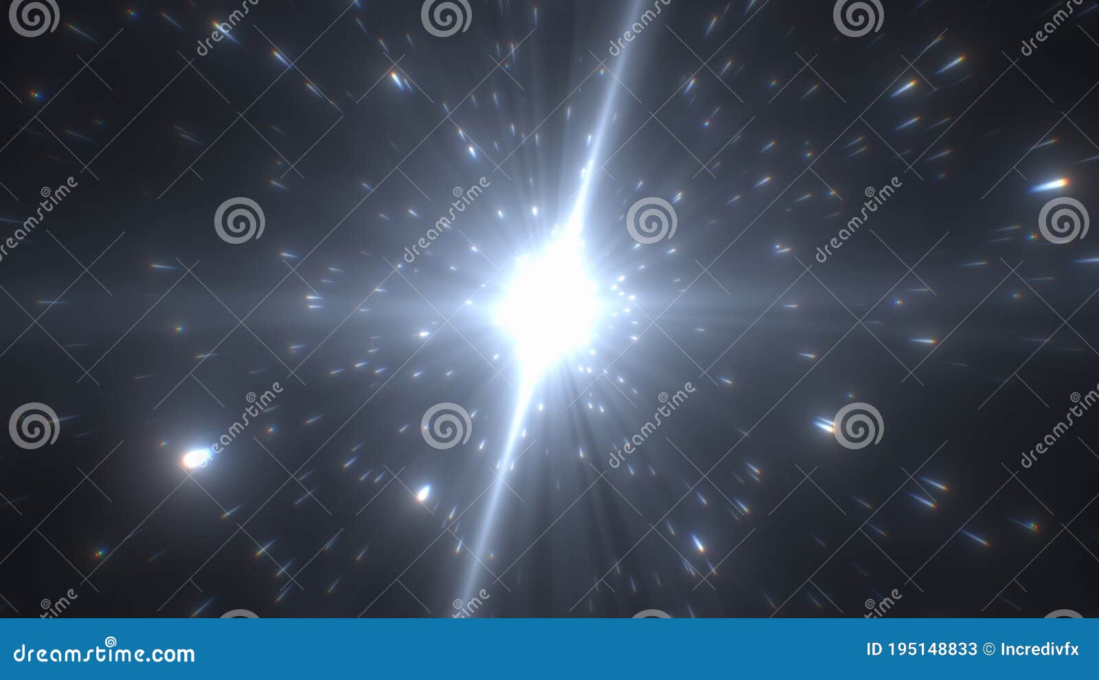 Giant Quasar Star Emits Glow Energy Particles in Deep Outer Space ...