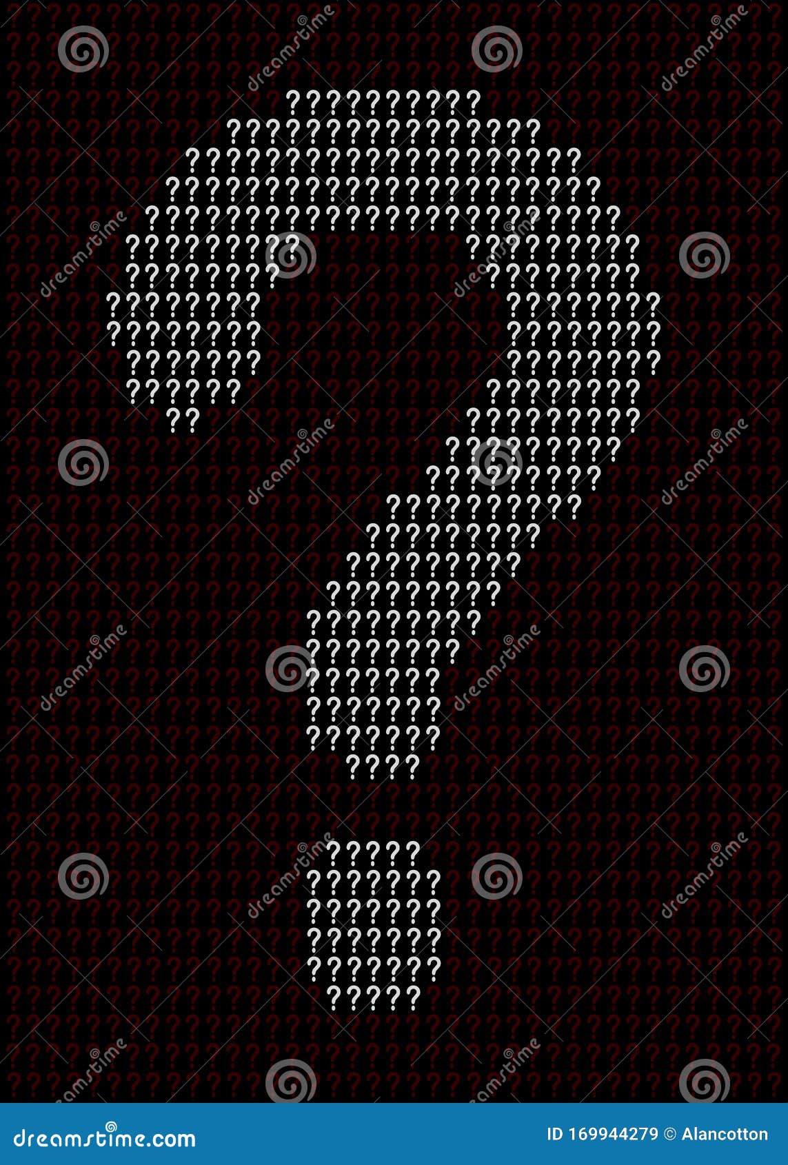 Giant Question Mark stock vector. Illustration of background - 169944279