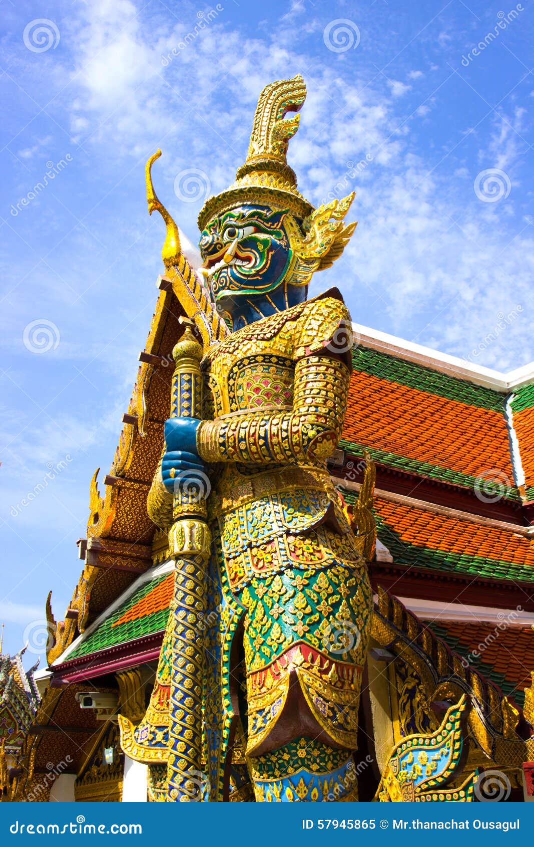 Giant red statue stock image. Image of pyramid, demon - 57945865