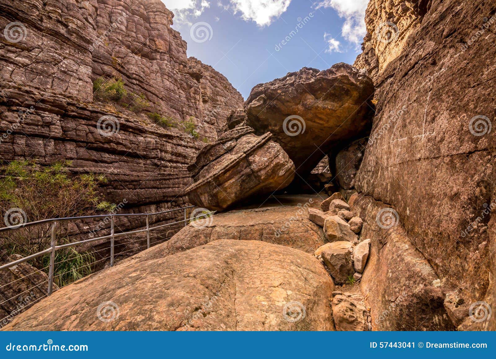 Giant Rock Blocking the Path Stock Image - Image of grampian, giant ...