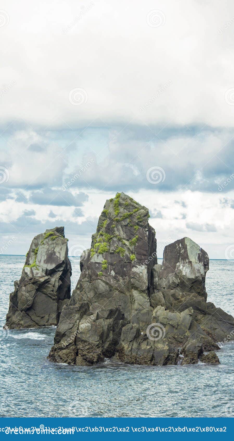 The Giant Rock Under the Sea Stock Photo - Image of coast, landscape ...