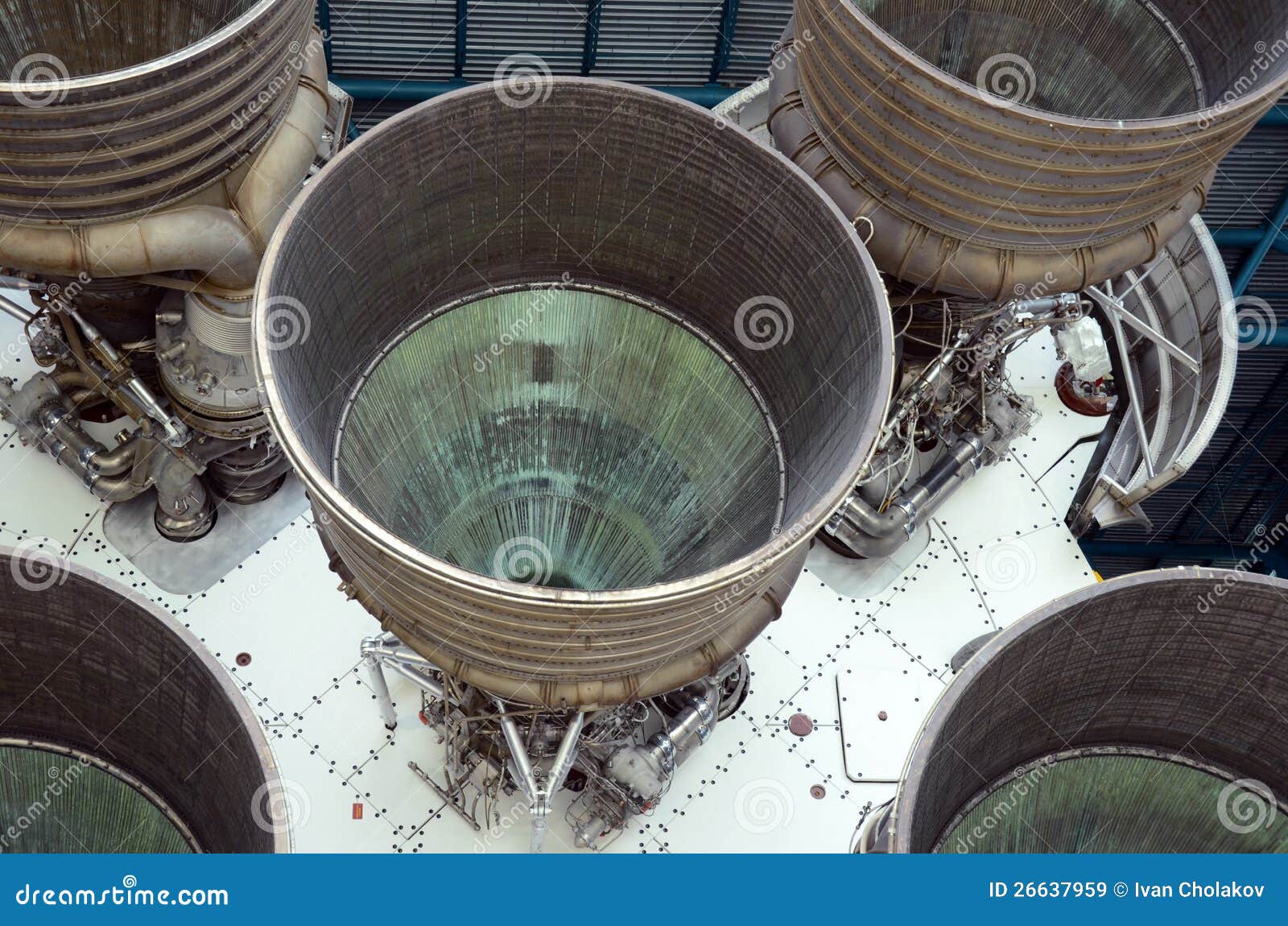 Giant rocket engines stock image. Image of exploration - 26637959