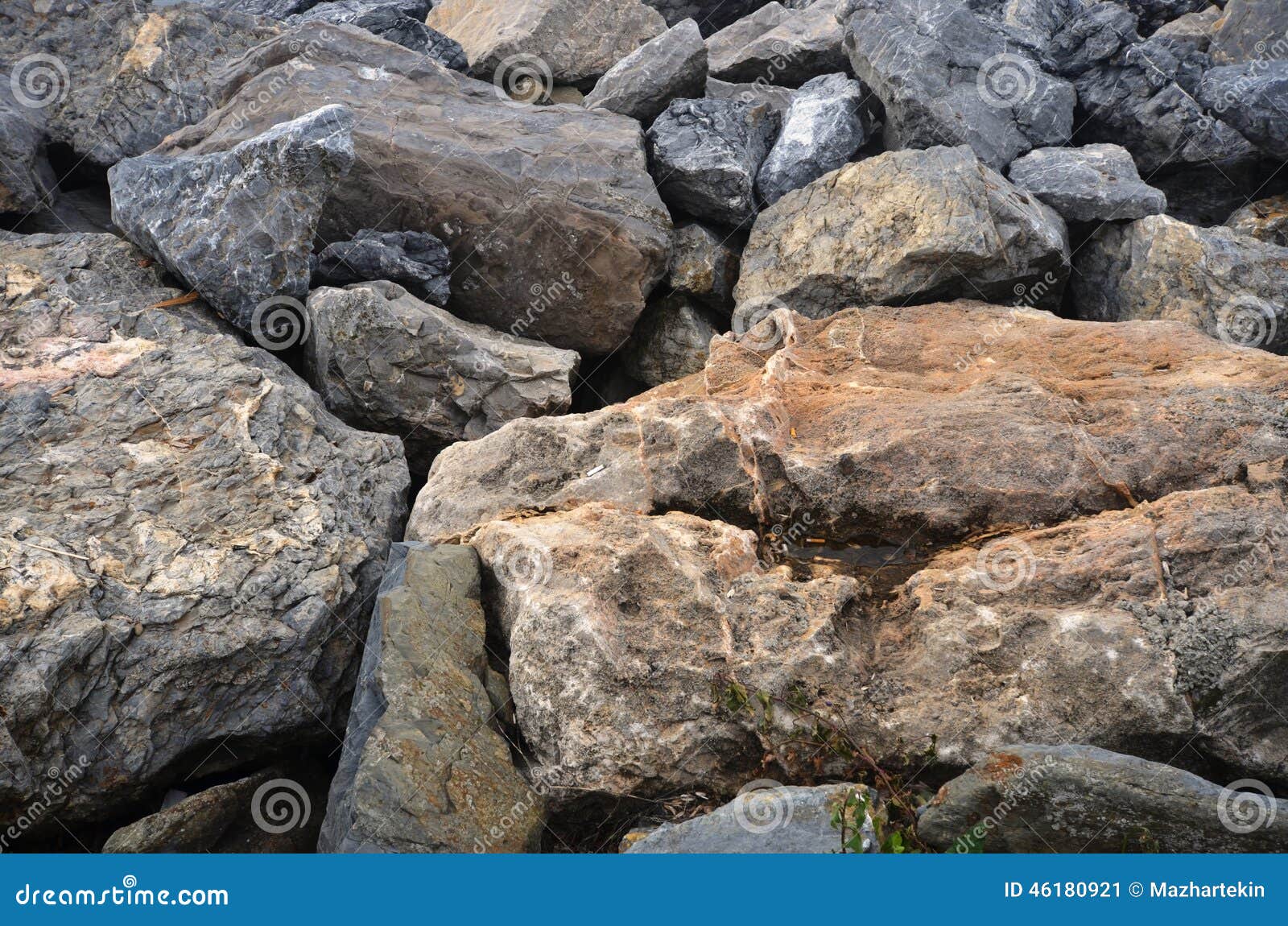 The Giant Rocks Of The Inlet Jetties Royalty-Free Stock Image ...