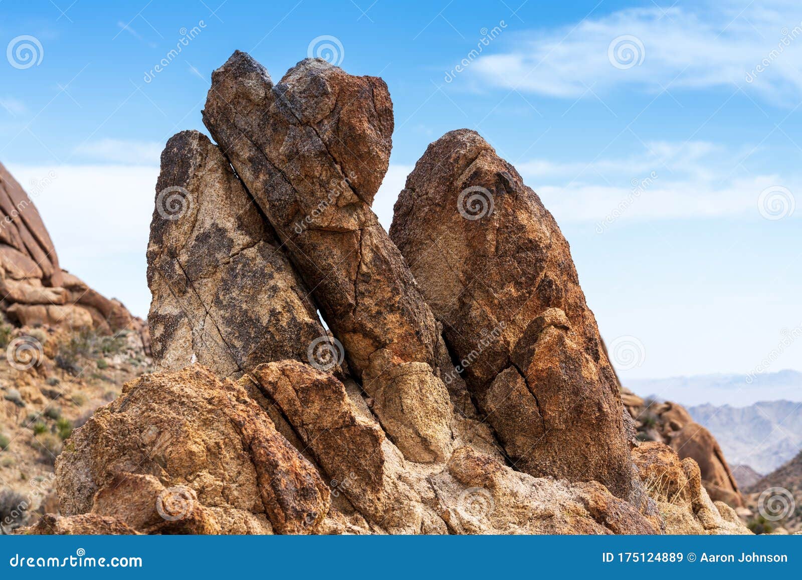 Giant Rocks Strutting High in the Desert Stock Image - Image of detail ...
