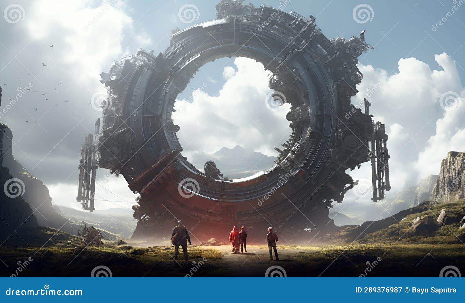 Giant Round Machine Like Donut, Generative Ai Stock Illustration ...