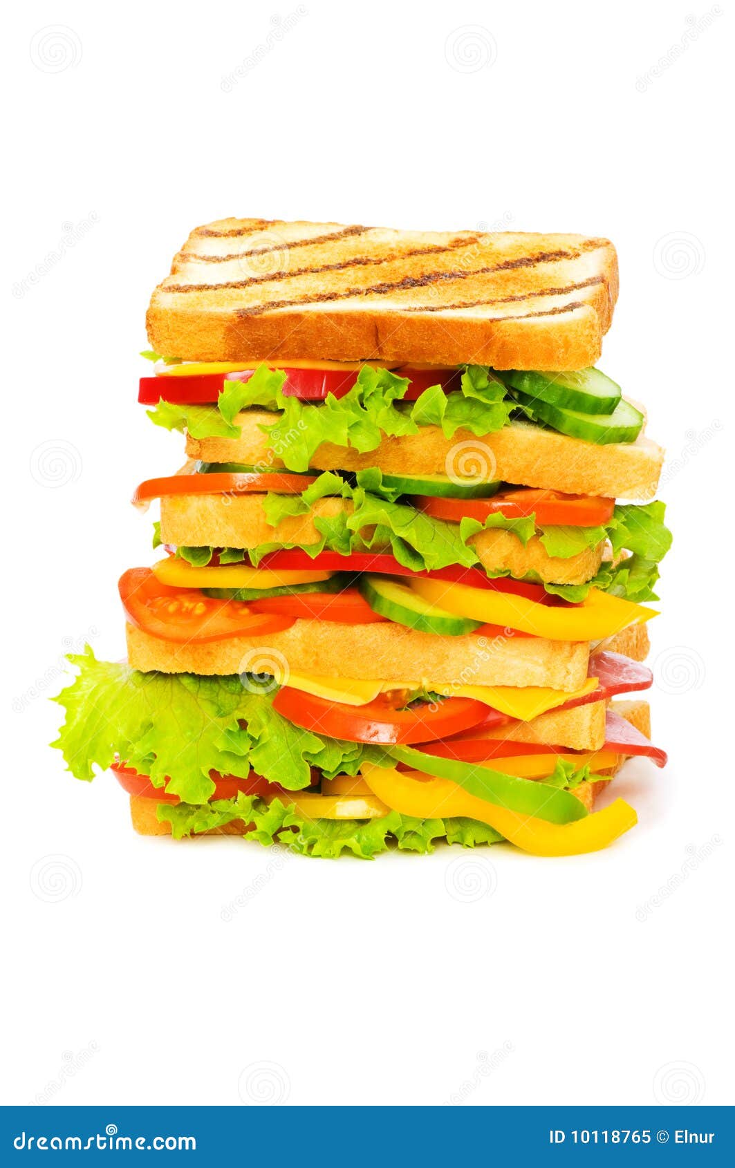Giant sandwich stock image. Image of gourmet, edible - 10118765