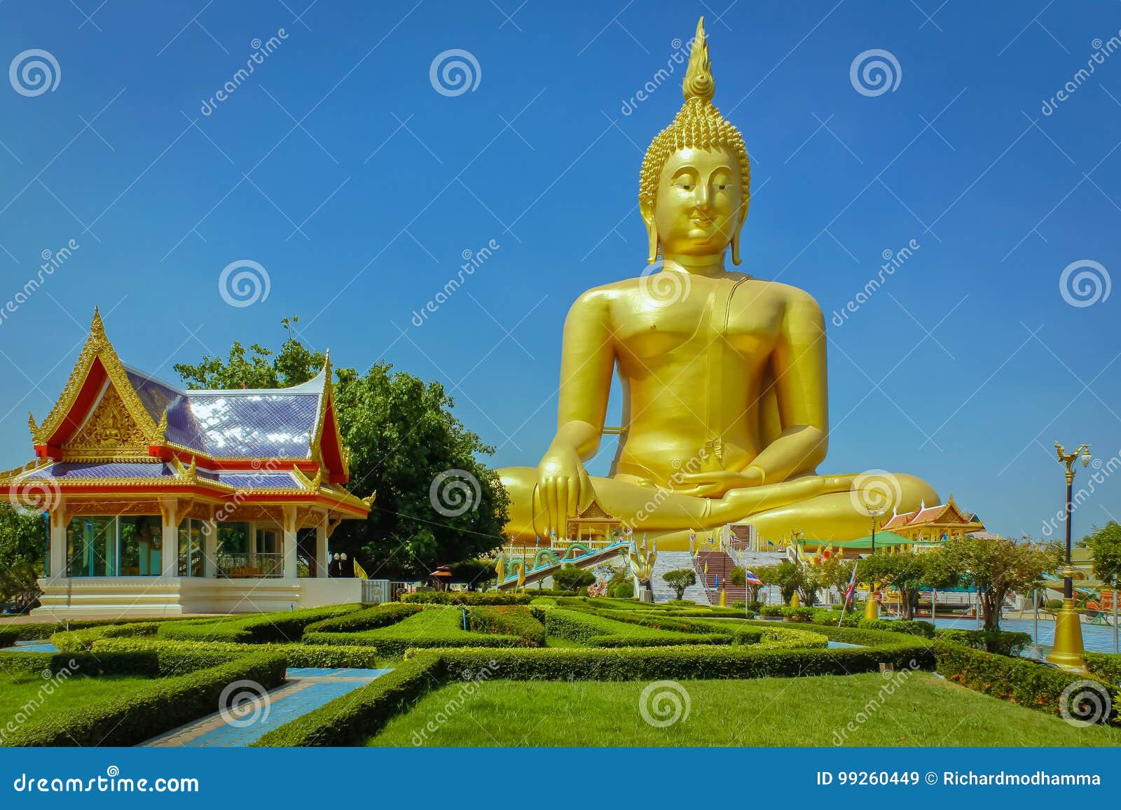 Giant Sitting Buddha Statue. Stock Image - Image of statue ...