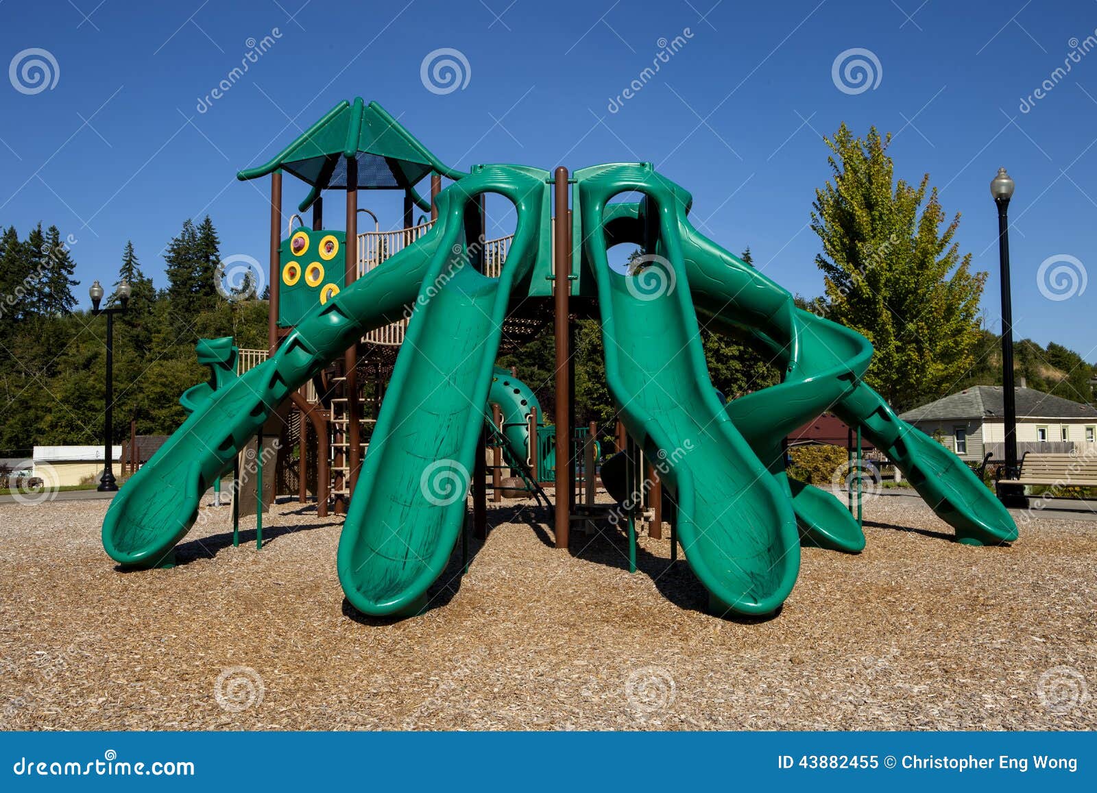 Giant Slide stock image. Image of park, plastic, outdoor - 43882455