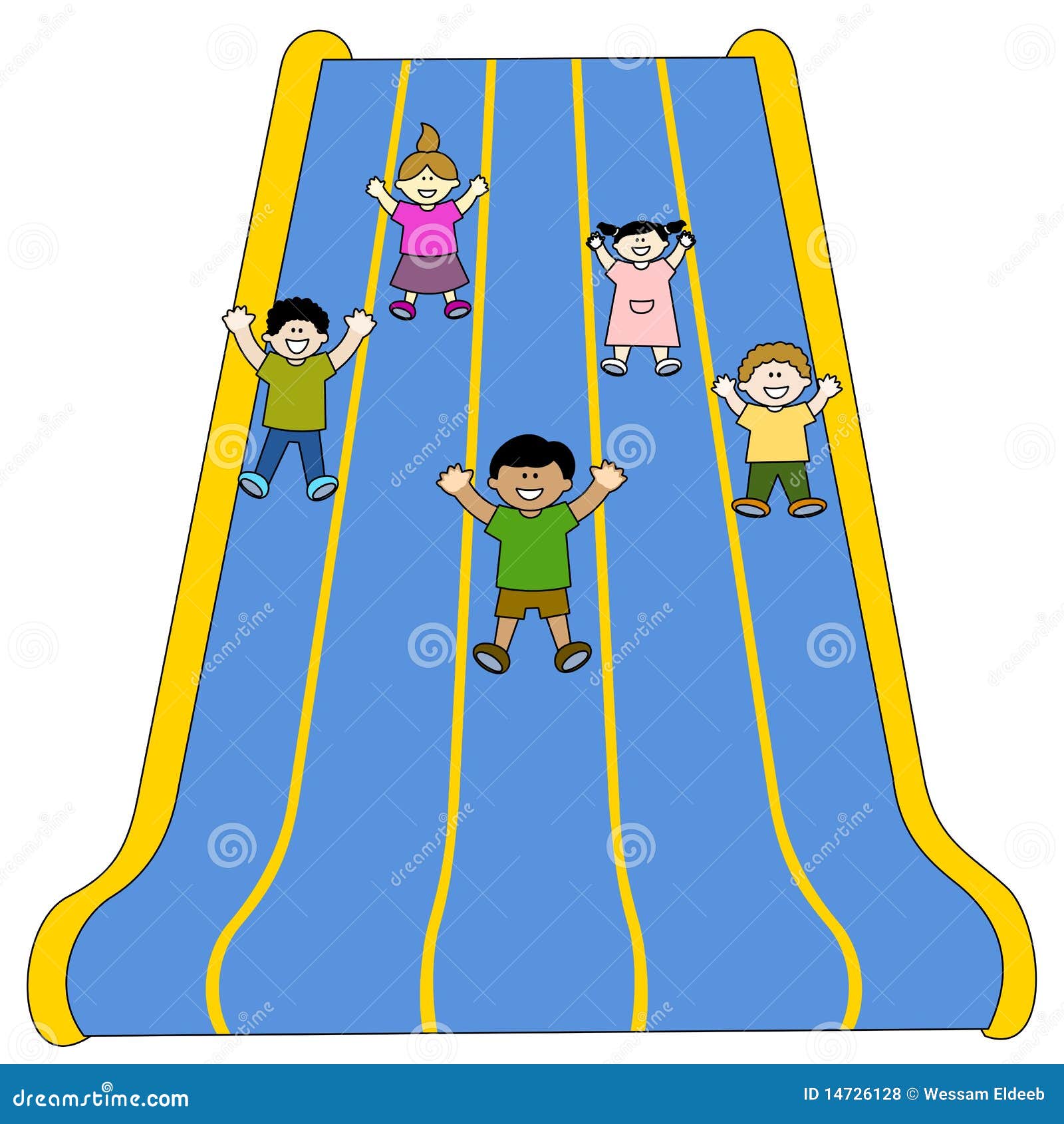 Giant Slides stock vector. Illustration of play, enjoy - 14726128