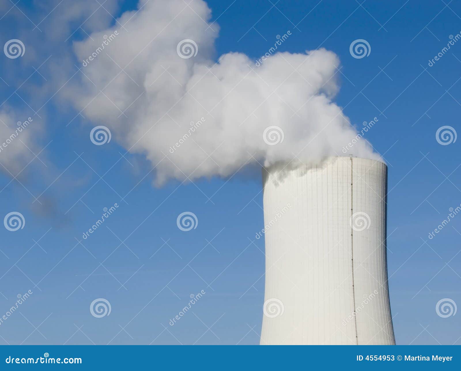 Giant smoke stack stock image. Image of energy, white - 4554953
