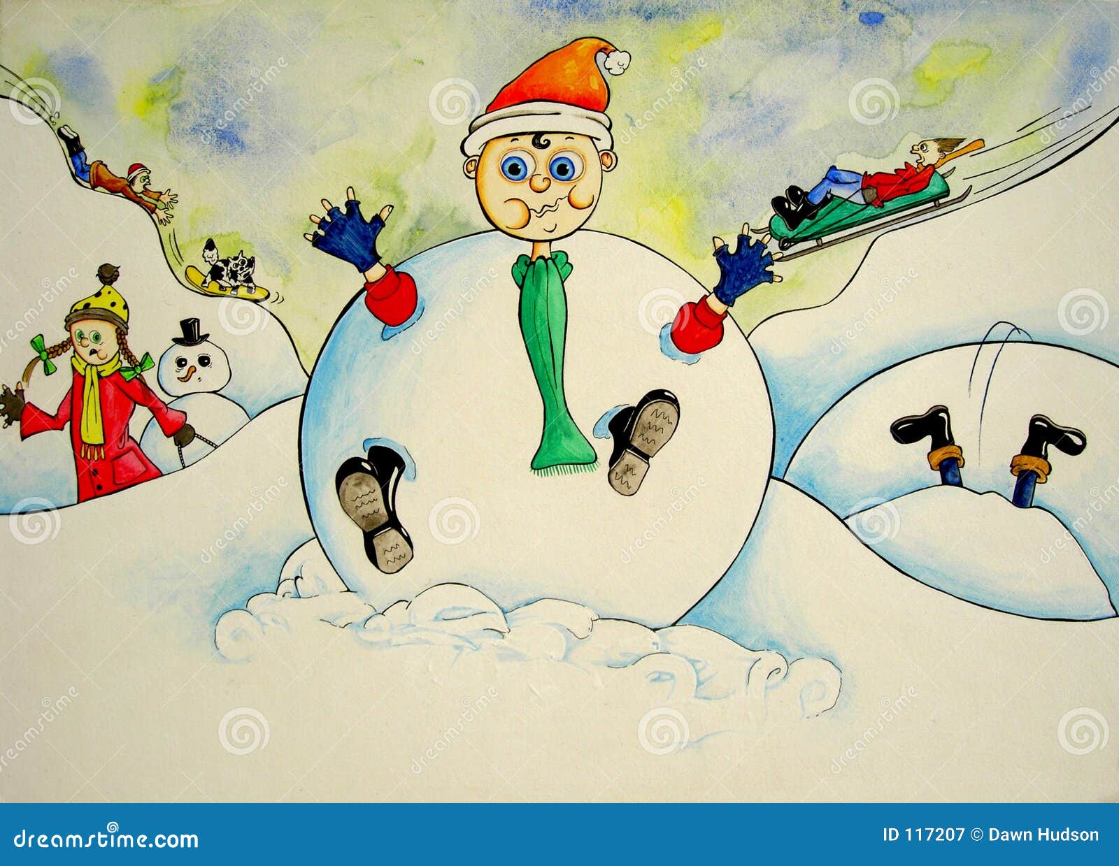 Giant Snowball Stock Photo | CartoonDealer.com #117207