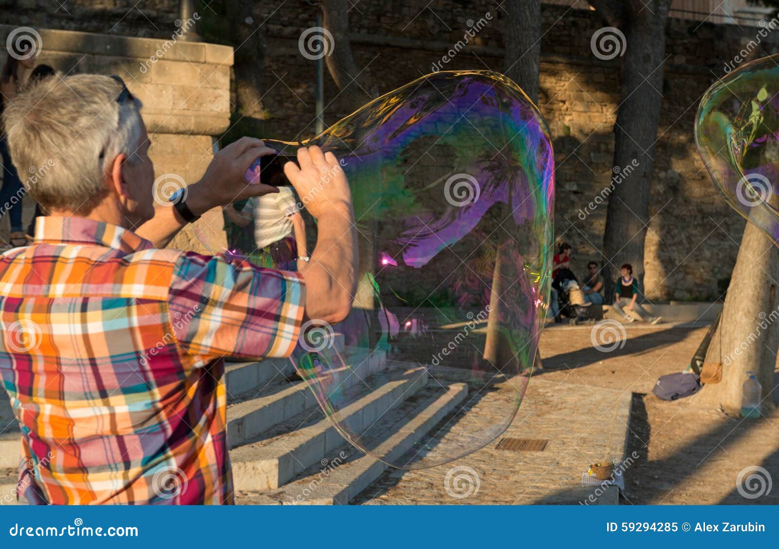 Giant soap bubble in Palma editorial image. Image of beach - 59294285