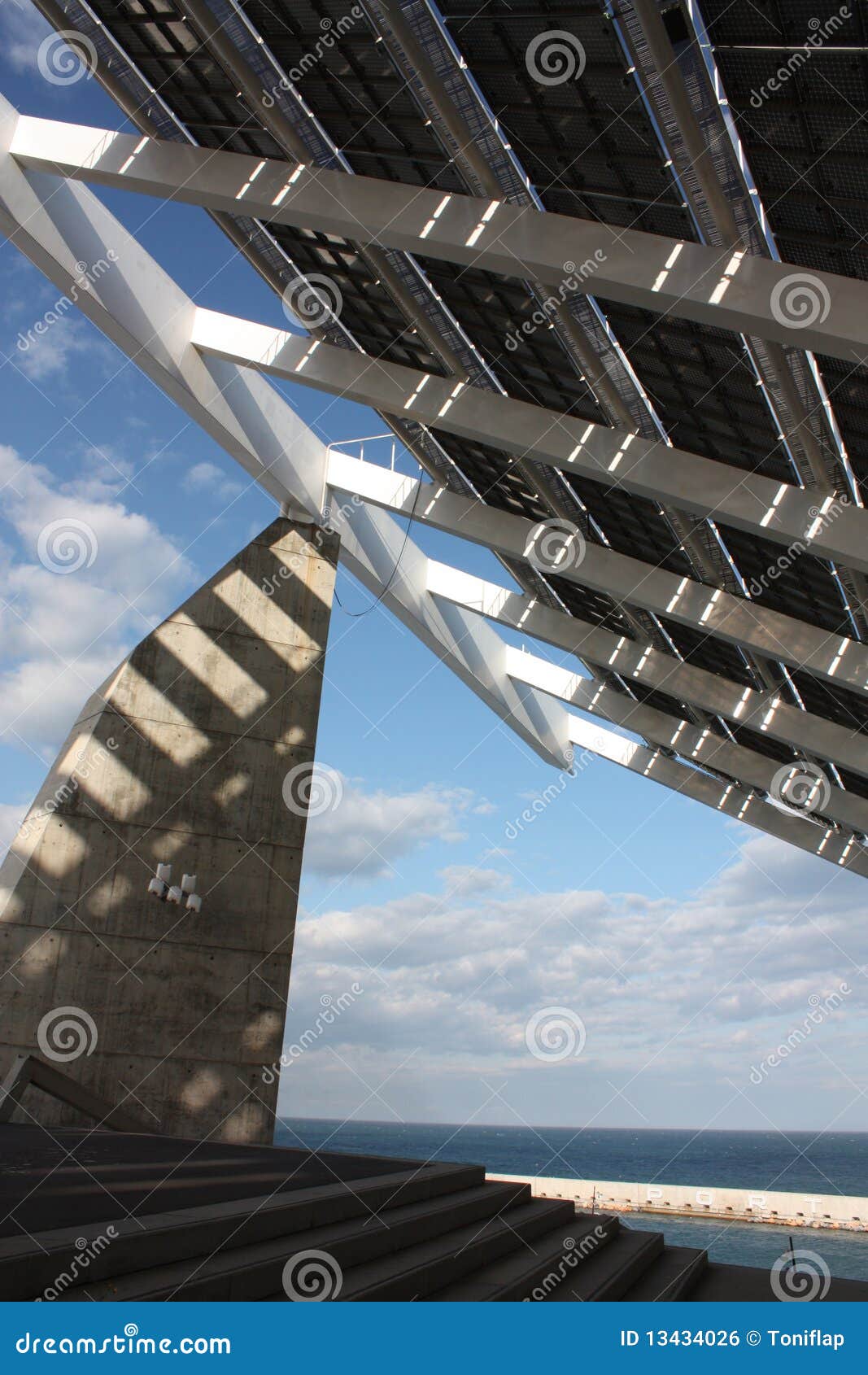 Giant Solar Panel stock photo. Image of catalan, equipment - 13434026