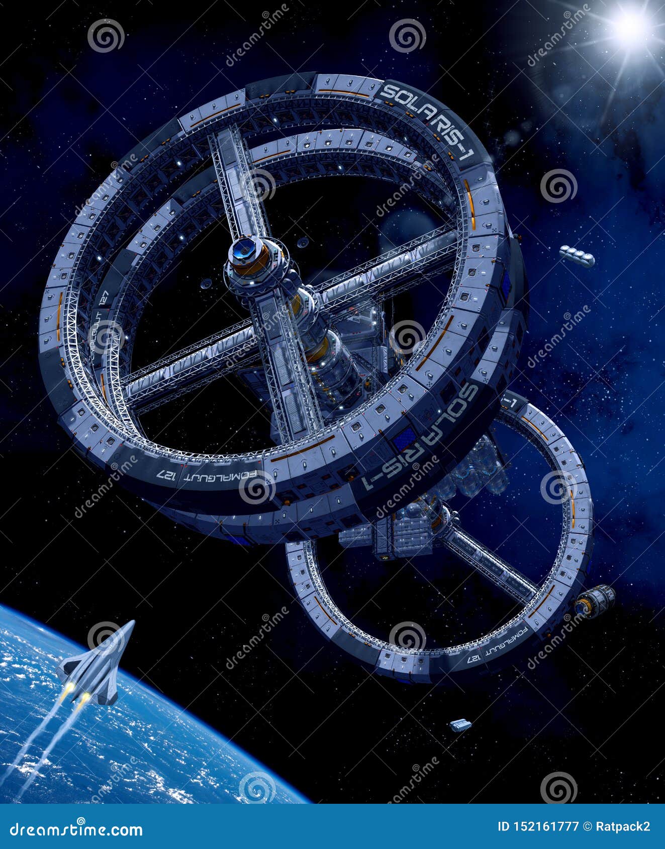 Battle Damaged Space Station Gravity