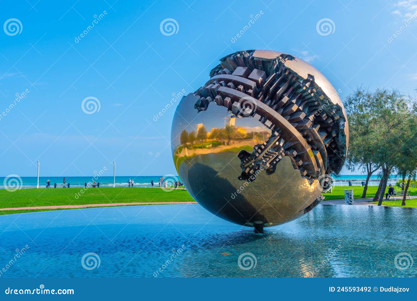 Sphere Within Sphere By Pomodoro In Venaria Editorial Photo ...