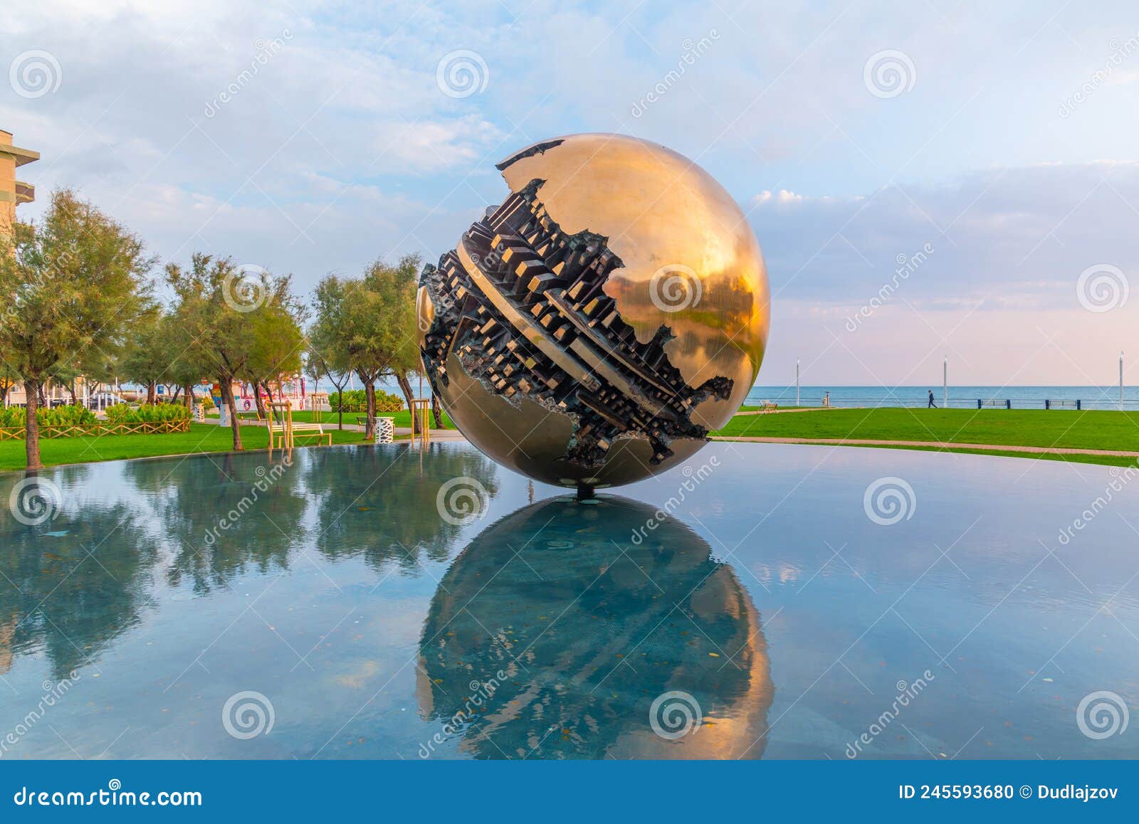 Sphere Within Sphere By Pomodoro In Venaria Editorial Photo ...