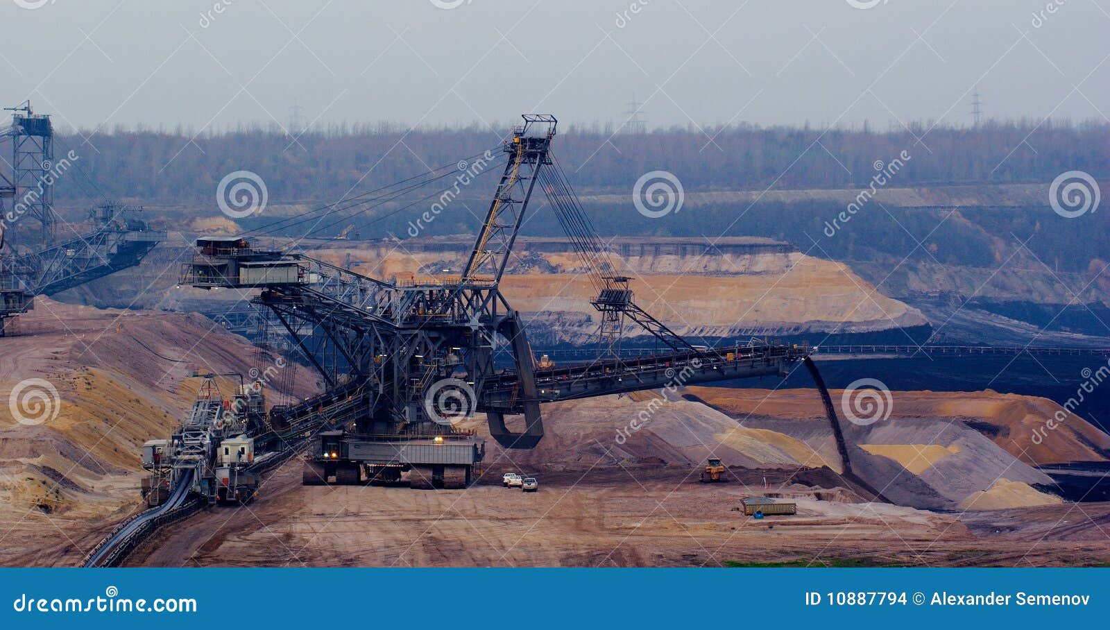 Giant Spreader in an Open Pit Stock Photo - Image of equipment, germany ...